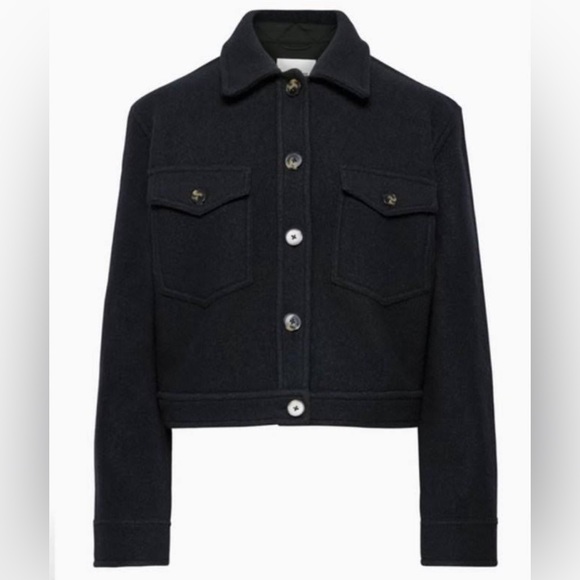 Aritzia | Jackets & Coats | Aritzia Wilfred Wool Cropped Jacket | Poshmark